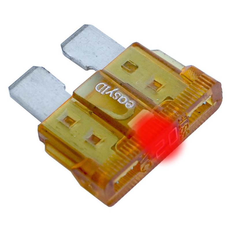easyID Blade Fuse with LED Indicator, 20A