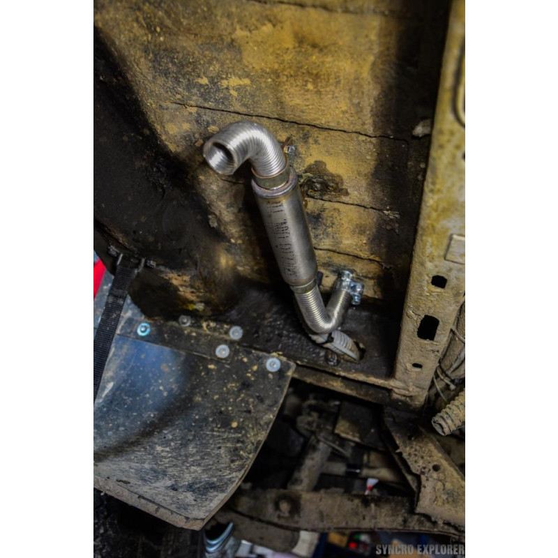 Abgasschalldämpfer für Standheizungen, Edelstahl (Air, Flow, Eberspäc