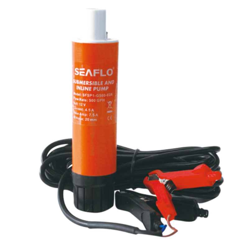 Tauch- und Inline-Pumpe von Seaflo, 500GPH (≈ 31,5 L/min), 12 V